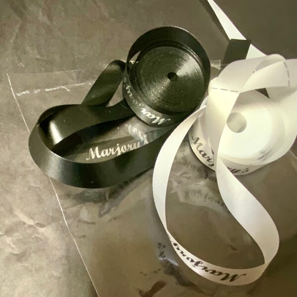 100 Pcs Custom Fabric Tags and Labels Satin Ribbon Label Custom ...