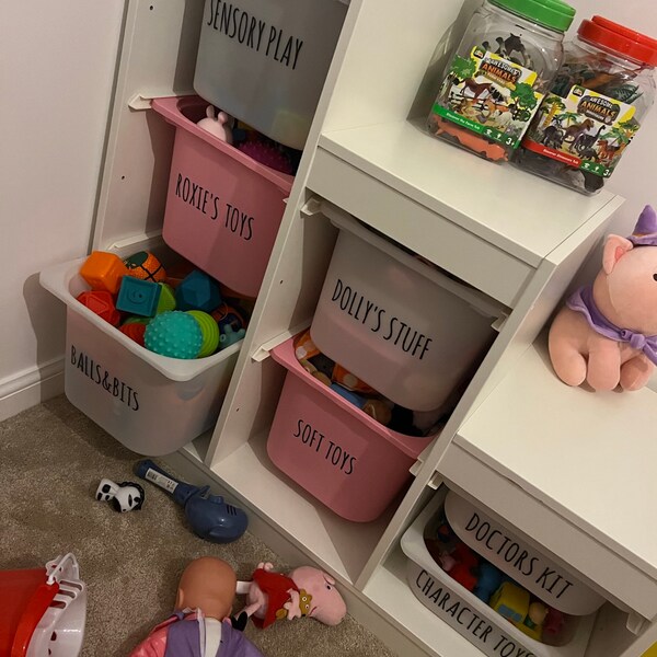 LABELS IKEA Kallax , Trofast Toy Storage Labels Playroom Kidsroom ...