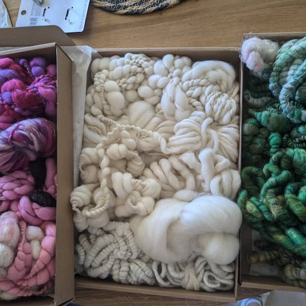 Wire Art Yarn, Handspun Art Yarn Weaving Yarn Corespun Super Bulky ...