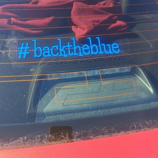 Back the Blue Vinyl Decal - Etsy