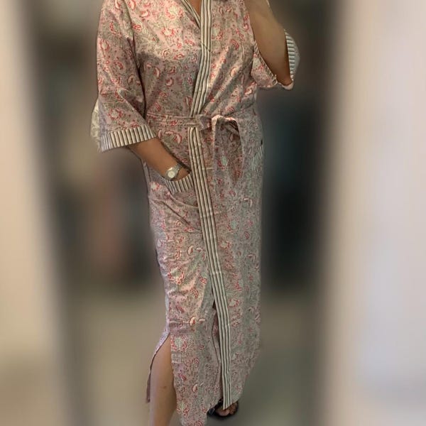 Indian Cotton Floral Printed PJ Set, Adult Nightsuit, Payjama Set ...