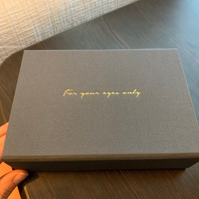 4x6 Boudoir Linen Box Linen Fabric Photo Storage Box, Boudoir ...