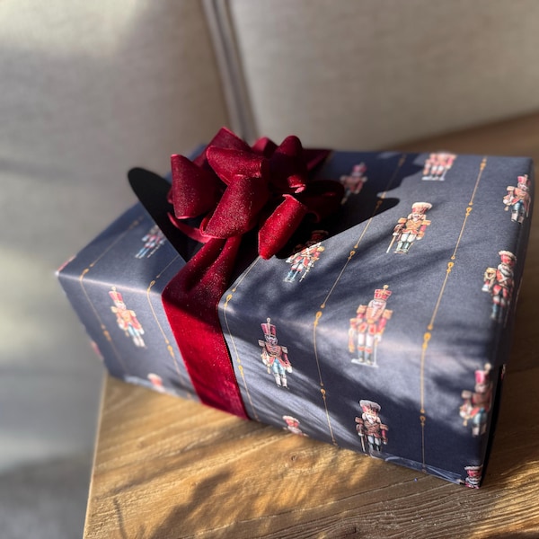 Nutcracker Wrapping Paper Holiday Gift Wrap Nutcracker Gift Wrap ...