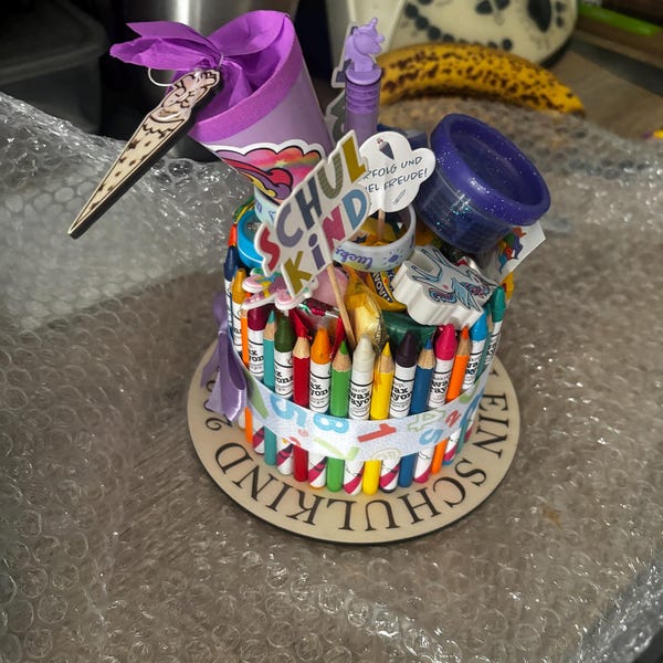 Schuleinführung, Einschulung, Geschenke zur Schuleinführung, Schultorte, Stiftetorte, Schulkind ...
