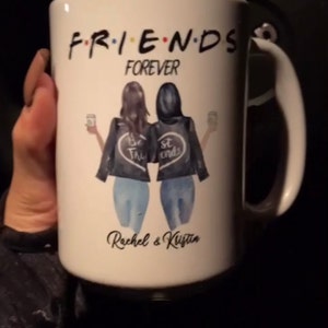 Personalized Friends Forever Mug, Bestie Coffee Mug, Friendship Mug ...