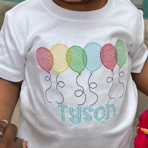 Happy Birthday Balloon Shirt, Toddler Birthday Outfit, Balloon Bodysuit ...