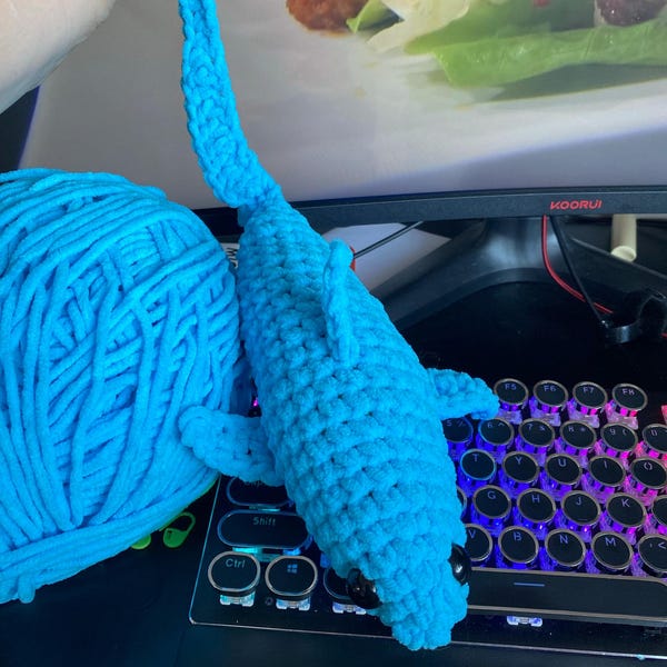 Thresher Shark Crochet Pattern | Anxious Shark Amigurumi PDF | LOW SEW ...