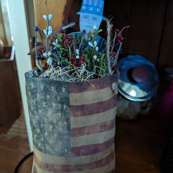 Beautiful Primitive Americana Bag Full of Goodies! - Etsy