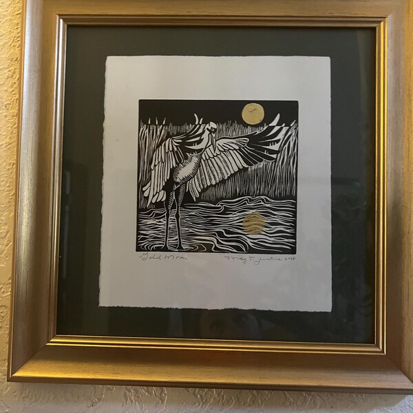 The River Ballet Linocut in Black,otter Linocut,kingfisher Linocut ...