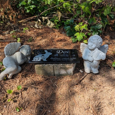 Boxer Personalized Dog Memorial Granite Stone Pet Grave Marker 6x12 ...