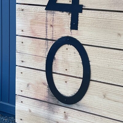 12 Inch Mid Century Metal House Numbers & Letters Individual House ...