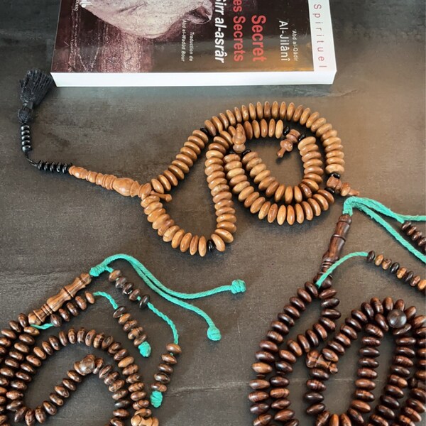 Bloodwood and Olivewood Shadhili Subha Prayer Beads Misbaha 99 Beads - Etsy