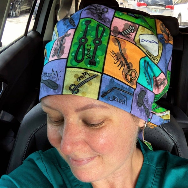 Surgical Scrubhat, Euro Scubcap, Anatomy Scrubhat, Unisex Scrub Cap ...