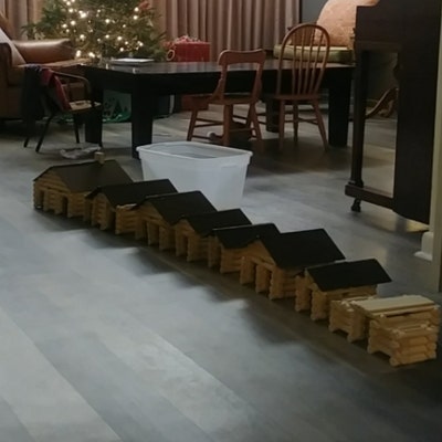 250 Piece Handmade 'lincoln Logs' Extra Large Set - Etsy