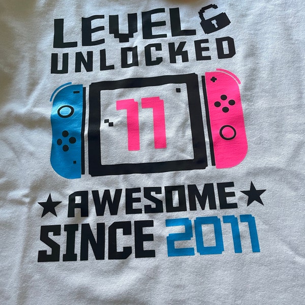 Level 11 Unlocked Svg 11th SVG PNG JPEG Cricut or Silhouette Cut File ...