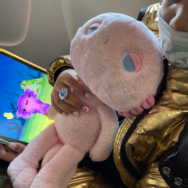 Ronron the Axolotl | Doozie Drowsy, Cute Plushie, Plush Toy, Unique ...