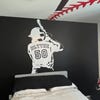 Personalized Baseball Player Wall Decal Customize With Your Name ...