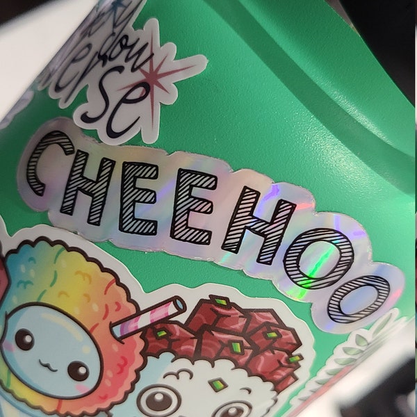 Cheehoo Sticker, Hawaiian Slang Cheer Pidgin Moke Sticker, Die Cut ...