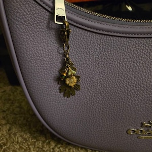 Butterfly Lily Purse Charm Crystal Bag Jewelry Purse Dangle Calla Lily ...