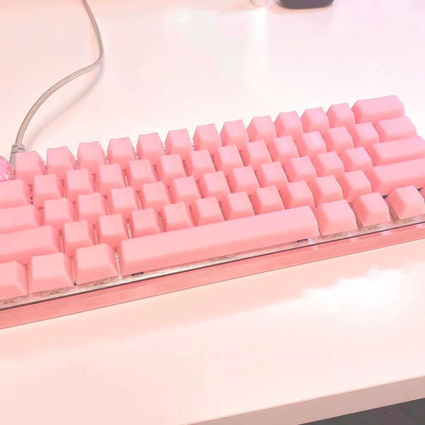 POM Keycap Pink Keycap Transparent Keycap Set Keyboard Keycap Pom ...