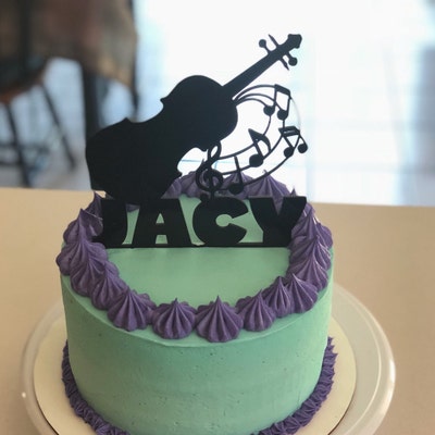 Violin, Cake Topper, Music, Treble Clef, Woodwind, Musician, Band Party ...