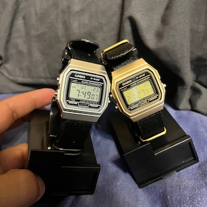 Custom Silver Casio World Time Watch With Color Screen Mod | Etsy