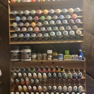 Wall Mounted Hobby Paint Storage Rack Horizontal - Etsy