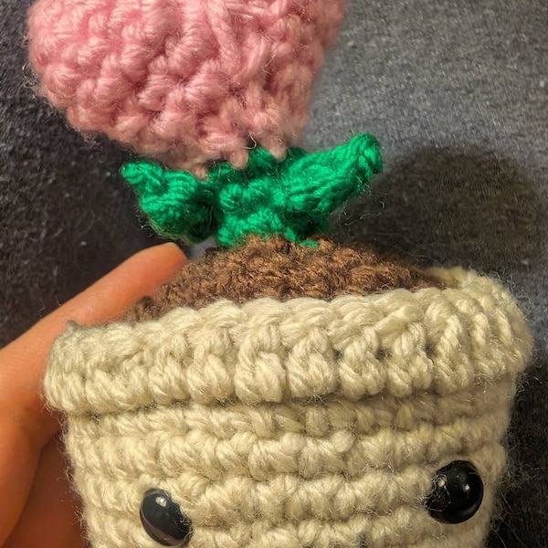 No Sew Sprout and Heart Plant Crochet Pattern (no Sew Crochet Pattern ...