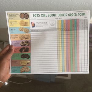 Girl Scout Cookie Certificate End of Season Digital Template Canva - Etsy