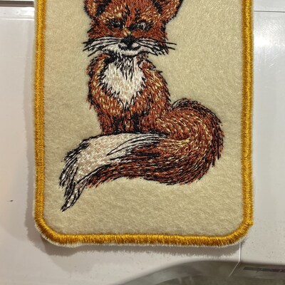 Fox Embroidery Design 3 Sizes Real Fox Machine Embroidery File Nice ...