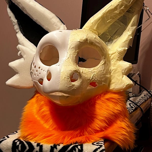 Wolf Therian Mask Base 3D Printed - Etsy