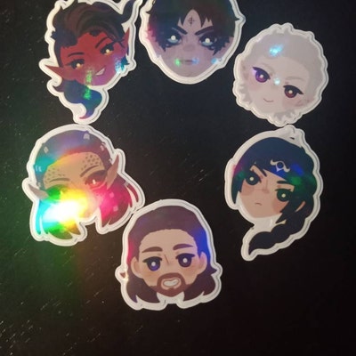 Baldur's Gate 3 Holographic Sticker Sheet Lae'zel, Astarion, Gale ...
