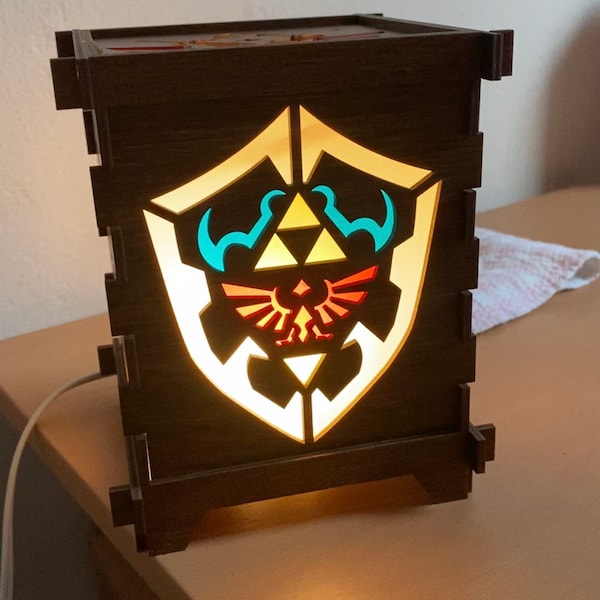 Hylian Shield Shoji Lamp - Etsy