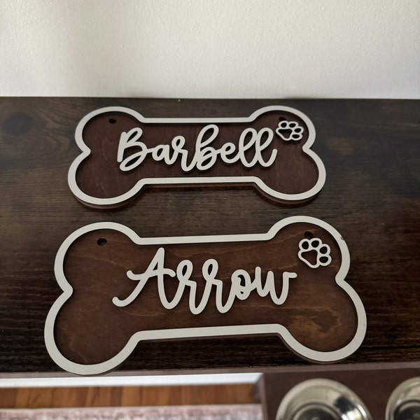 Personalized Dog Name Plate, Kennel Name Sign, Dog Crate Name Plaque ...