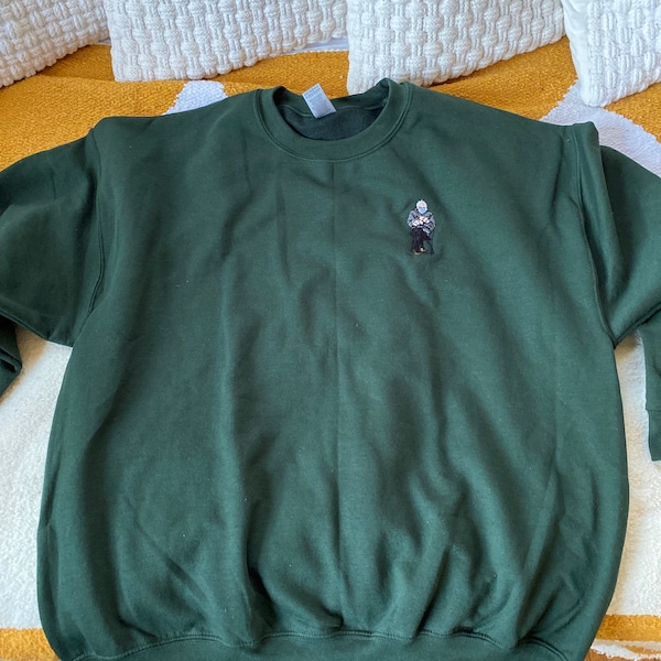 BERNIE SANDERS Inauguration EMBROIDERED Sweatshirt / Unisex / Crewneck ...