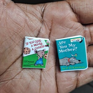 1:12 Mini Children's Books With Pages That Flip each Sold Separately - Etsy