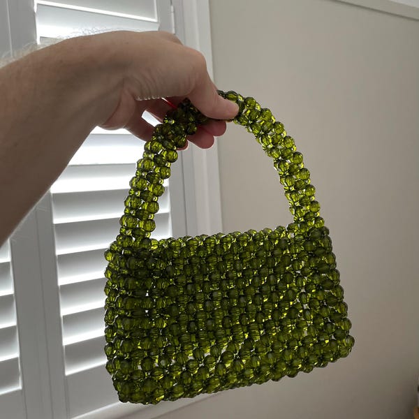 Pearl Beaded Bag, Pearl Clutch Bag, Wedding Pearl Bag, Pearl Shoulder ...