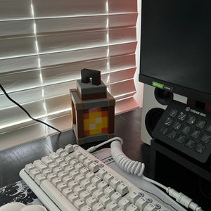 Pixelated Night Light Lantern Night Lamp Birthday Gift Kids Bedroom ...