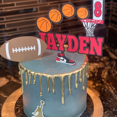 Basketball Cake Topper , Basketball Birthday , Birthday Cake Topper - Etsy