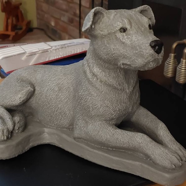 Pitbull Statue, Concrete Statues. Pit Bull Dog Statue, Garden Statues ...