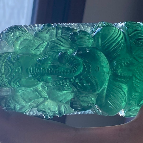 Lord Ganesh Idol | Carved Ganesh | Handmade Ganesh,golden Shine Ganesh ...