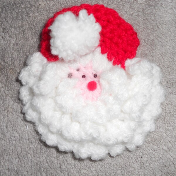 Vintage Crochet Pattern Santa Faces Father Christmas Face Christmas ...