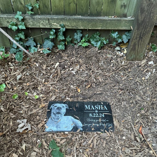 Custom Pet Memorial Stone for Dogs | Honor Your Terrier, Retriever, Pug ...