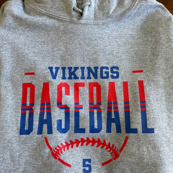 Custom Baseball Hoodie, Personalized Baseball Sweat, Baseball Team Name ...