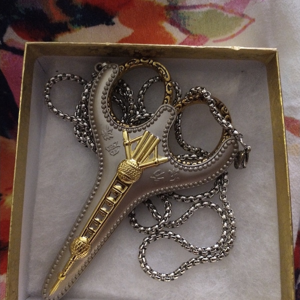Embroidery Scissor Necklace Stocking Stuffer Scissors With Sheath on ...
