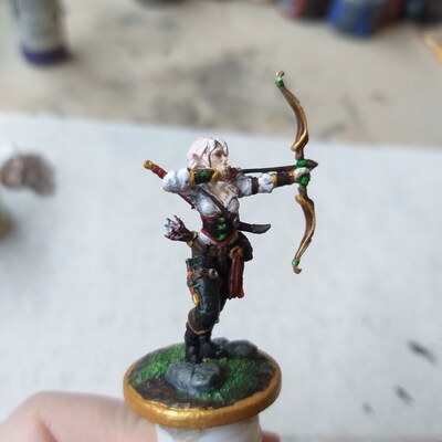 Elf Ranger Lila 3D Printed Tabletop RPG Mini - Etsy