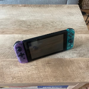 New Nintendo Switch Custom Black Joycons With Metallic Red - Etsy