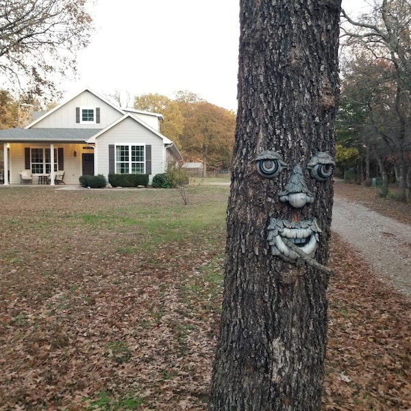Unpainted Ready to Paint or Painted, Ceramic Bisque Tree Face - Etsy