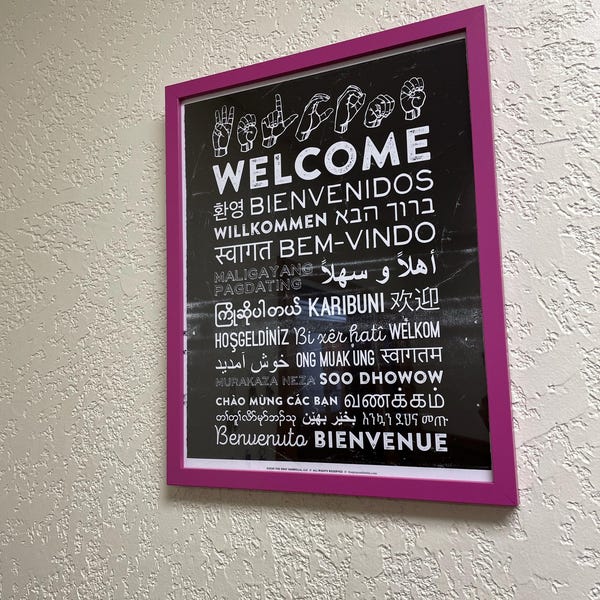 WELCOME Sign in 28 Languages - 11"x14" Fine Art Print - Office Wall Art ...