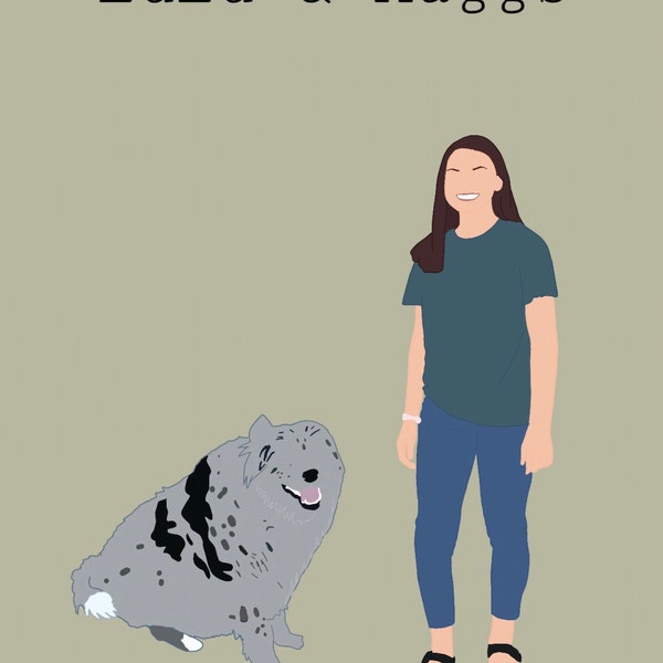 Custom Minimalist Digital Portrait Faceless Illustration ASAP ...